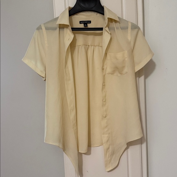 J. Crew | Tops | J Crew Light Yellow Sheer Blouse | Poshmark